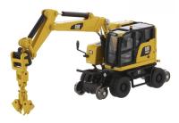 China DM M323F Hydraulic Wheel Excavator Diecast Engineering Model 85656 1:87 with 2 Tools for sale