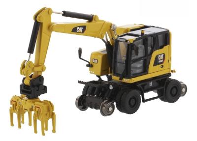 China DM M323F Hydraulic Wheel Excavator Diecast Engineering Model 85656 1:87 with 2 Tools for sale