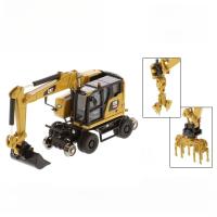 China DM M323F Hydraulic Wheel Excavator Diecast Engineering Model 85656 1:87 with 2 Tools for sale