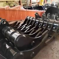 China High Quality Custom PC100-6 10 Ton Excavator Rake Bucket OEM Attachment Construction for sale