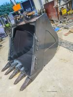 China Customized 2.61 m³ Capacity Q355B Excavator Rock Bucket Attachment for  349 for sale