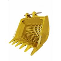 China Customizable Heavy Duty Excavator Sieve Bucket with Q355 High Strength Steel for Rock Screening and Sorting for sale