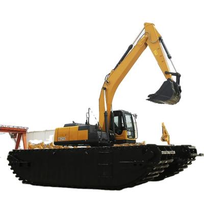 China Customization Amphibious Excavator Floating Pontoon Undercarriage for Sany SY135C Swamp Excavator Manufacturer for sale