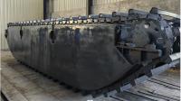 China Custom 10-45 Ton Excavator Amphibious Undercarriage Floating Pontoon Track Chassis for Wetland Dredging Projects for sale