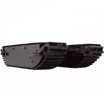 China Custom Built Amphibious Excavator Pontoon Float for River Lake Swamp Dredging Buggy Undercarriage Supplier for sale
