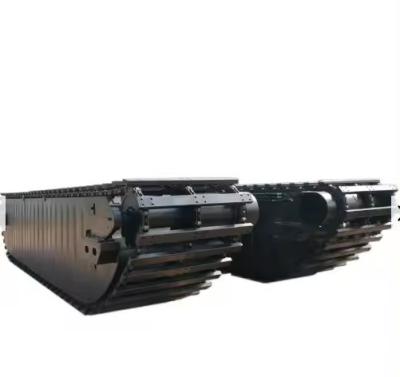 China Custom Amphibious Excavator Undercarriage Swamp Pontoons Floating Crawler System Manufacturer Supplier for sale