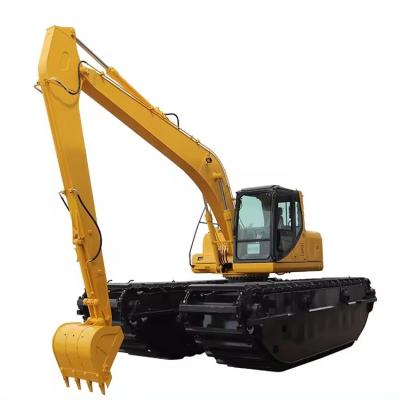 China Customization 20 Ton Amphibious Excavator Pontoons Floating Chassis for Swamp Wetland Soft Terrain Projects for sale