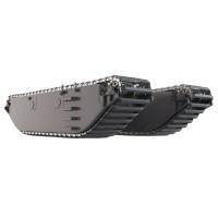 China Factory Customized 5-30 Ton Amphibious Excavator Undercarriage Floating Pontoon River Dredging Swamp Digger Equipment for sale
