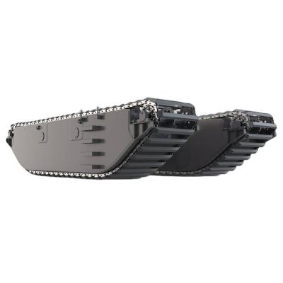 China Factory Customized 5-30 Ton Amphibious Excavator Undercarriage Floating Pontoon River Dredging Swamp Digger Equipment for sale