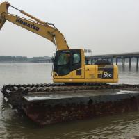 China Custom 40 Ton Amphibious Excavator Swamp Buggy Wetland Digger with Floating Pontoon Undercarriage Supplier for sale