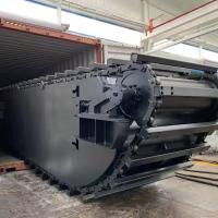 China Customizable Excavator Pontoon Undercarriage Water Float Swamp Float for Stable Operation Easy Maintenance Supplier for sale