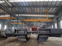 China Customized Excavator Pontoon Amphibious Undercarriage Float Tank for Wet Land Water Work Equipment Supplier for sale