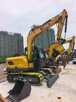 China 98% New XCMG XE75G Excavator With Rubber Pad Track Shoe With Hydraulic Shear for sale