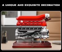 China V12 Twelve Cylinder Engine Model, All Metal Assembled And Assembled, Can Start Mini Engine Toy for sale