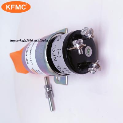 China stop solenoid 1751-2467UIBI5A FOR 3864272 Excavator Electrical Parts for sale