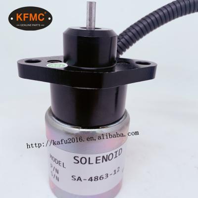 China factory direct  SA 4863-12 Flameout solenoid Excavator Electrical Parts for sale
