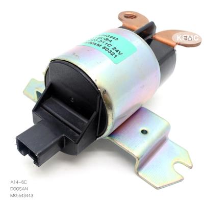 China MK5543443 Excavator Electrical Parts , Doosan Excavator Parts Starter Relay for sale