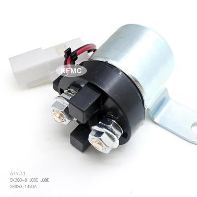 China 28620-1420 A Preheat Relay For Excavator SK200-8 J05E/J08E for sale