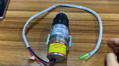 China 8944533411 Fuel Shutoff Stop Solenoid 12V 894453-3411 For Excavator Engine 6BG1 6BB1 6B61 for sale