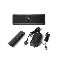 China Metallic Native 4k Smart Portable Projector With USB Plug Black for sale