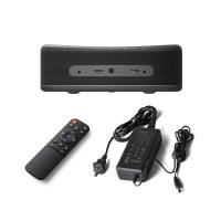 China Metallic Native 4k Smart Portable Projector With USB Plug Black for sale