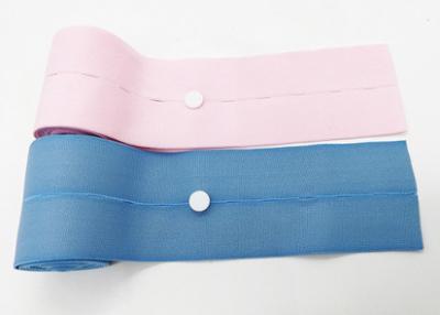China Blue Pink Fetal Monitor Belts Woven Latex Free Material 6cm X 130cm Size for sale