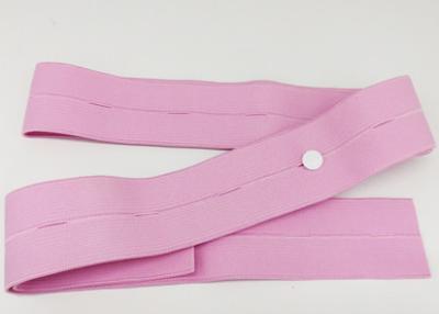 China Custom Printed Fetal Monitor Belts With Buttons No Toxic Latex Free Knitted for sale