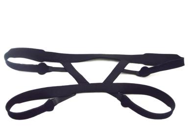 China Black Tight Seal Elastic Headgear Straps For CPAP Nasal Full Face Mask for sale