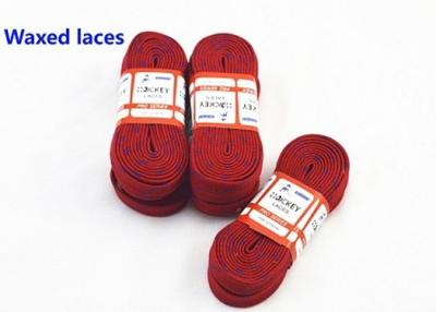 China 108'' 120'' 130'' Red Hockey Skate Laces Lightweight Polyester Cotton Material for sale