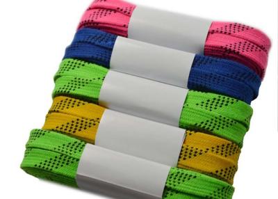 China High Tenacity Ice Hockey Laces Paper Roll Packed , Multi Colors Custom Skate Laces for sale