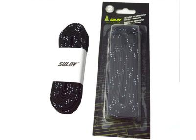 China Various Sizes Custom Waxed Ice Hockey Skate Laces With Tight Moulded Tips for sale
