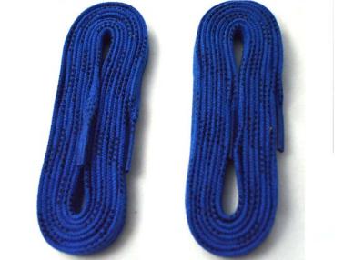 China Anti Abrasive Ice Hockey Laces Durable Braided Fiber , Blue Skate Laces for sale