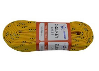 China Speed Skates Neon Yellow Hockey Laces Braided Waxed Anti Abrasive Waterproof for sale