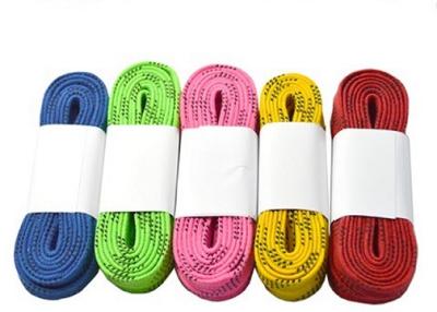 China Wear Resistant Waxed Ice Hockey Skate Laces For Skate Shoes Double Yarns for sale