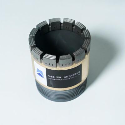 China NTW Thin Wall Turbo Type Double Tube Diamond Core Drill Bit High Performance for sale