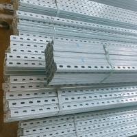 China 41mm Perforated SS Metal strut channel Pre Galvanized For Seismic Bracing ISO9001 for sale