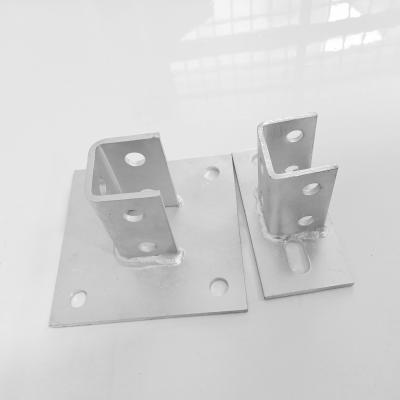 China Flat Plate Strut Channel Accessories Cross Elbow Square Fittings for sale