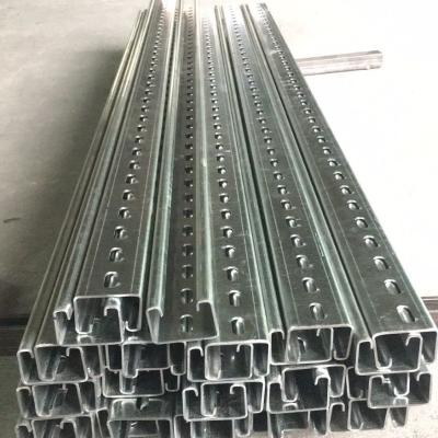 China SS Unistrut Slotted Metal Strut Channel Pre Galvanized HDG 41X41mm for sale
