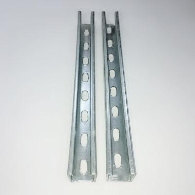 China Cold Formed Section Slotted Steel Strut C Channel Powder Coated Unistrut SS304 for sale