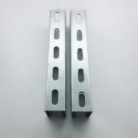 China Hot Dipped Slotted Galvanized Strut C Channel Steel  For Buiding Material for sale