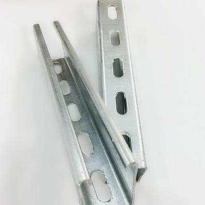 China Industrial Areas Metal Strut Channel Hot Dipped Galvanizing C Type Size 41mm for sale