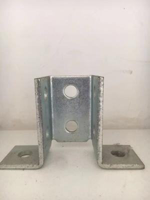 China Pre Galvanized Corrosion Resistant Strut Channel Base Fittings 12 Gauge 1-5/8 10 Ft. 4 Holes for sale