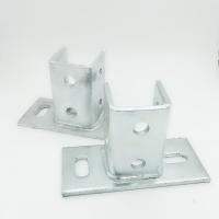 China UL Listed 12 Gauge Silver Steel Strut Channel Installation / Strut Channel Accessories for sale