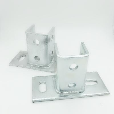 China UL Listed 12 Gauge Silver Steel Strut Channel Installation / Strut Channel Accessories for sale
