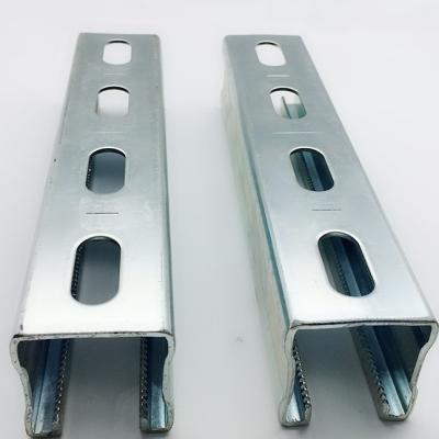 China Silver Metal Channel Strut With Corrosion Resistance 2mm - 2.5mm 3m 6m Length for sale