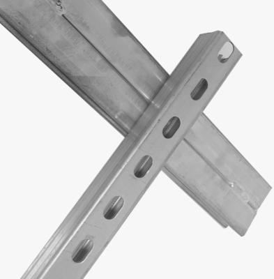 China 3m / 6m Corrosion Resistance Zinc Galvanized Cold Rolled Steel Strength Strut Metal Channel for sale