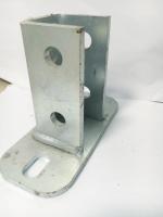 China SS316L Metal Steel Post Base Strut Channel Fittings Electrical Steel Channel Accessories for sale