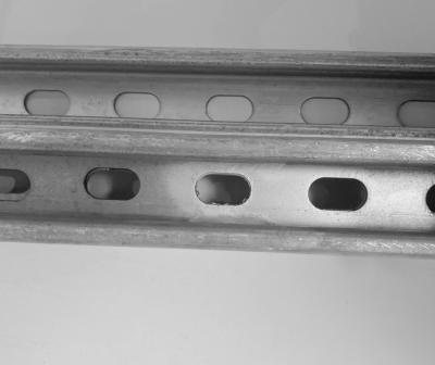 China Easy Installation Slotted Hot Dip Galvanized Steel U Channel For Structural Support for sale