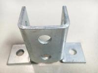 China Corrosion Resistant Zinc Plated Steel Base Fittings UL Listed 10 Ft 4-Hole Strut Channel Base for sale