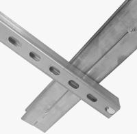 China 3m Length 2mm Silver Painted Strut Channel for Rust Proof Electrical Cable Installations for sale